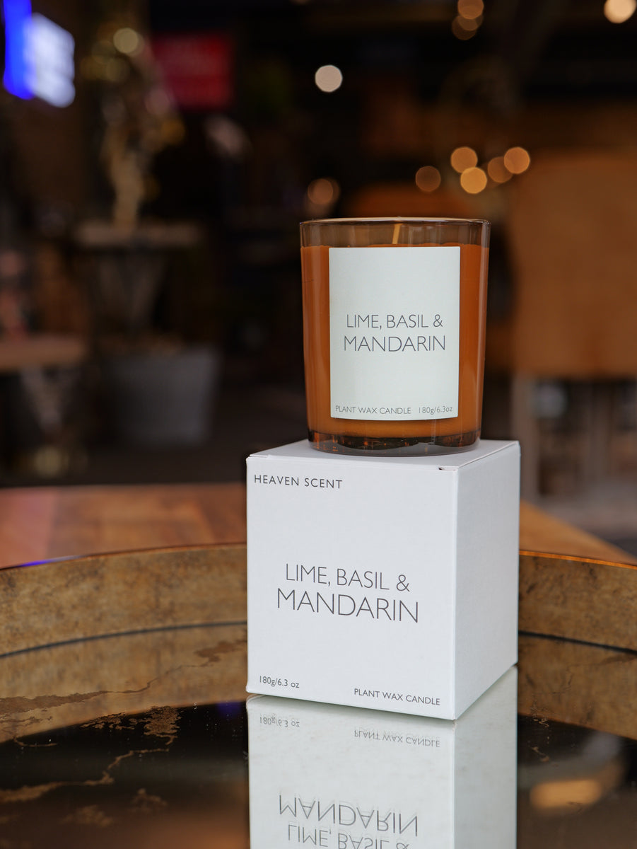 Lime, Basil and Mandarin Candle – Simply Dutch