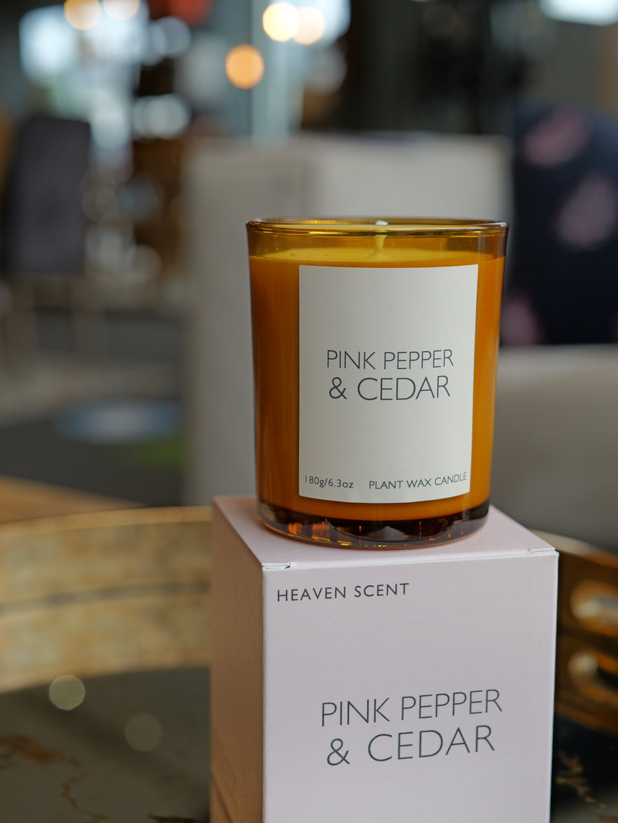 Pink Pepper and Cedar Candle – Simply Dutch